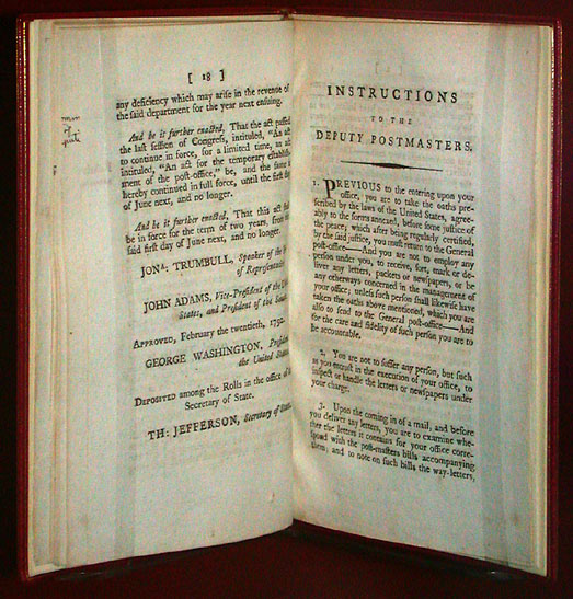 This Day in Information: Post Office Act of 1792 | The Story of Information